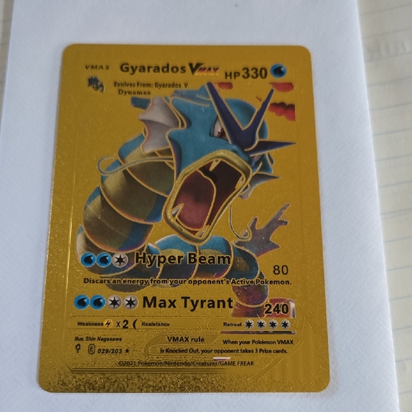 Toys | Gyarados Vmax Pokmon Card | Poshmark